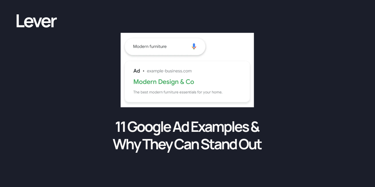 Google Ad Examples | Lever