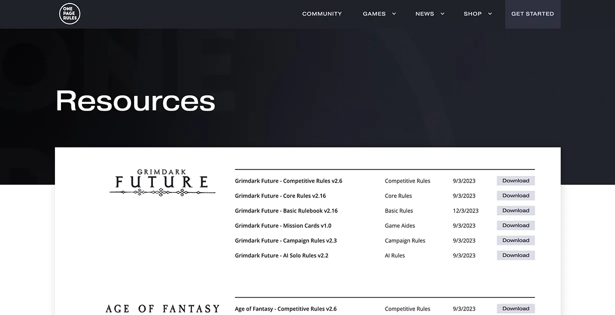 Download Free Rules & Resources