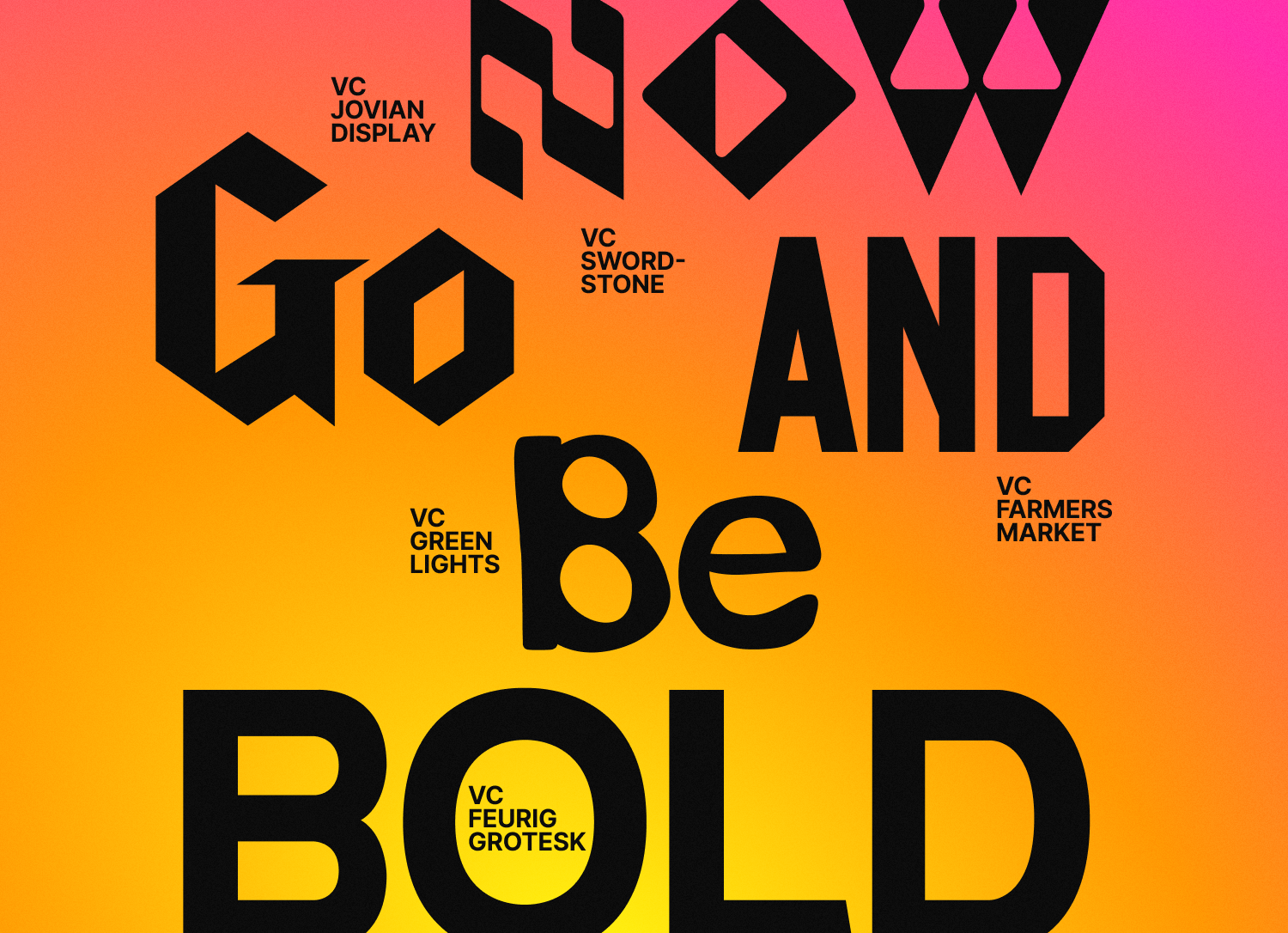 Explore Our 5 Custom Fonts