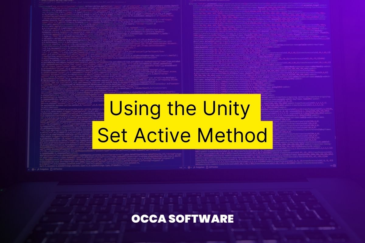 Using the Unity Set Active Method - OccaSoftware