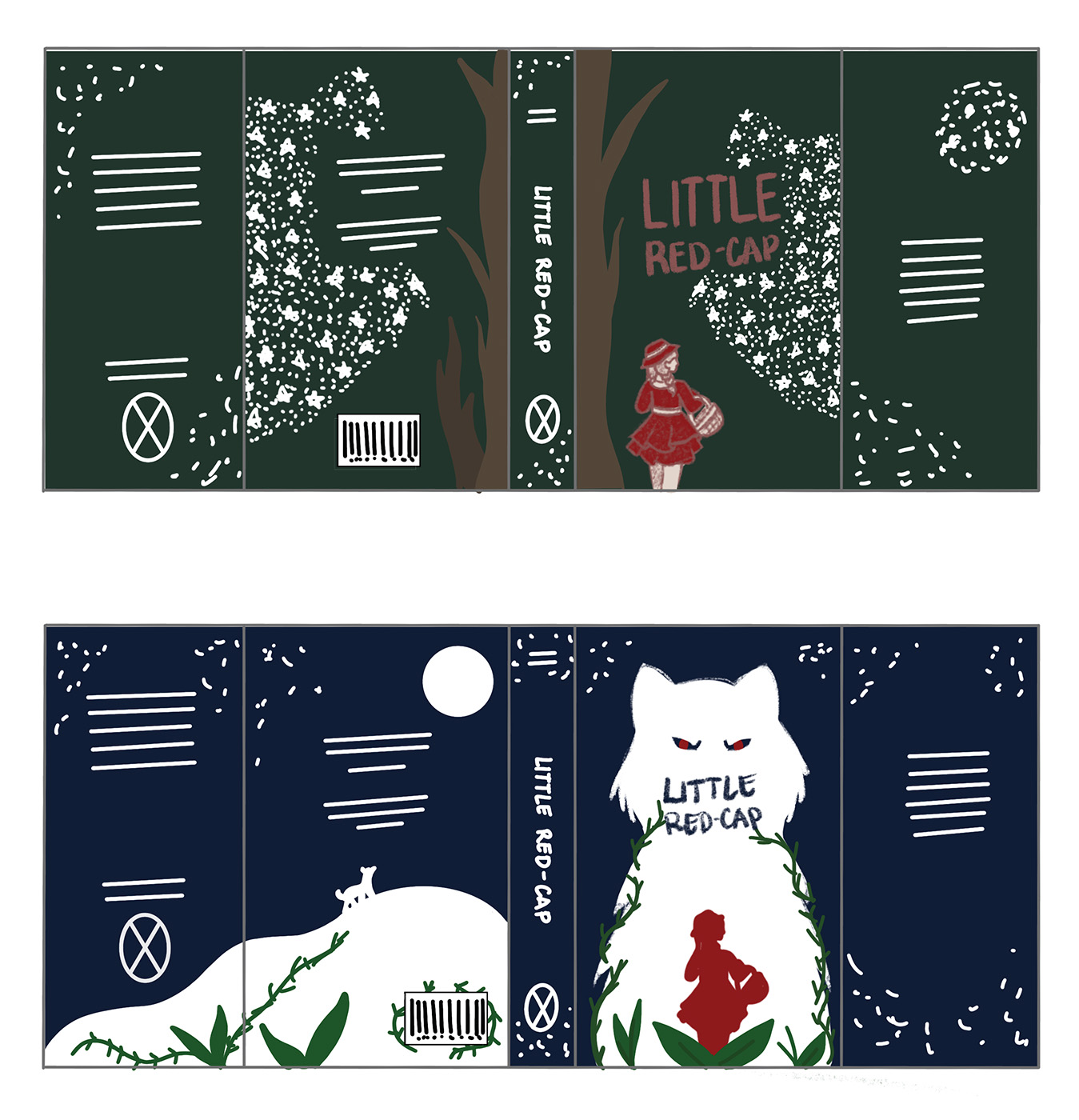 Little Red Cap Dust Cover Design | Sophia Ching