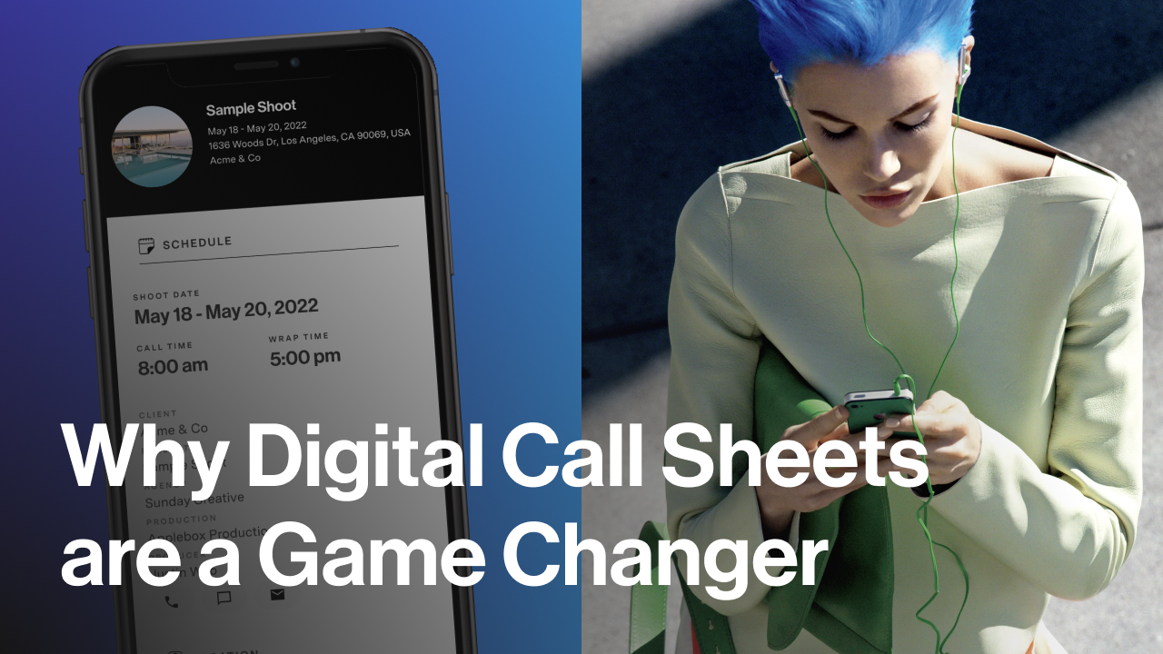 Why digital Call Sheets are a Game-Changer - VISIE Blog