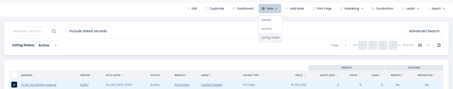 Residential Listings