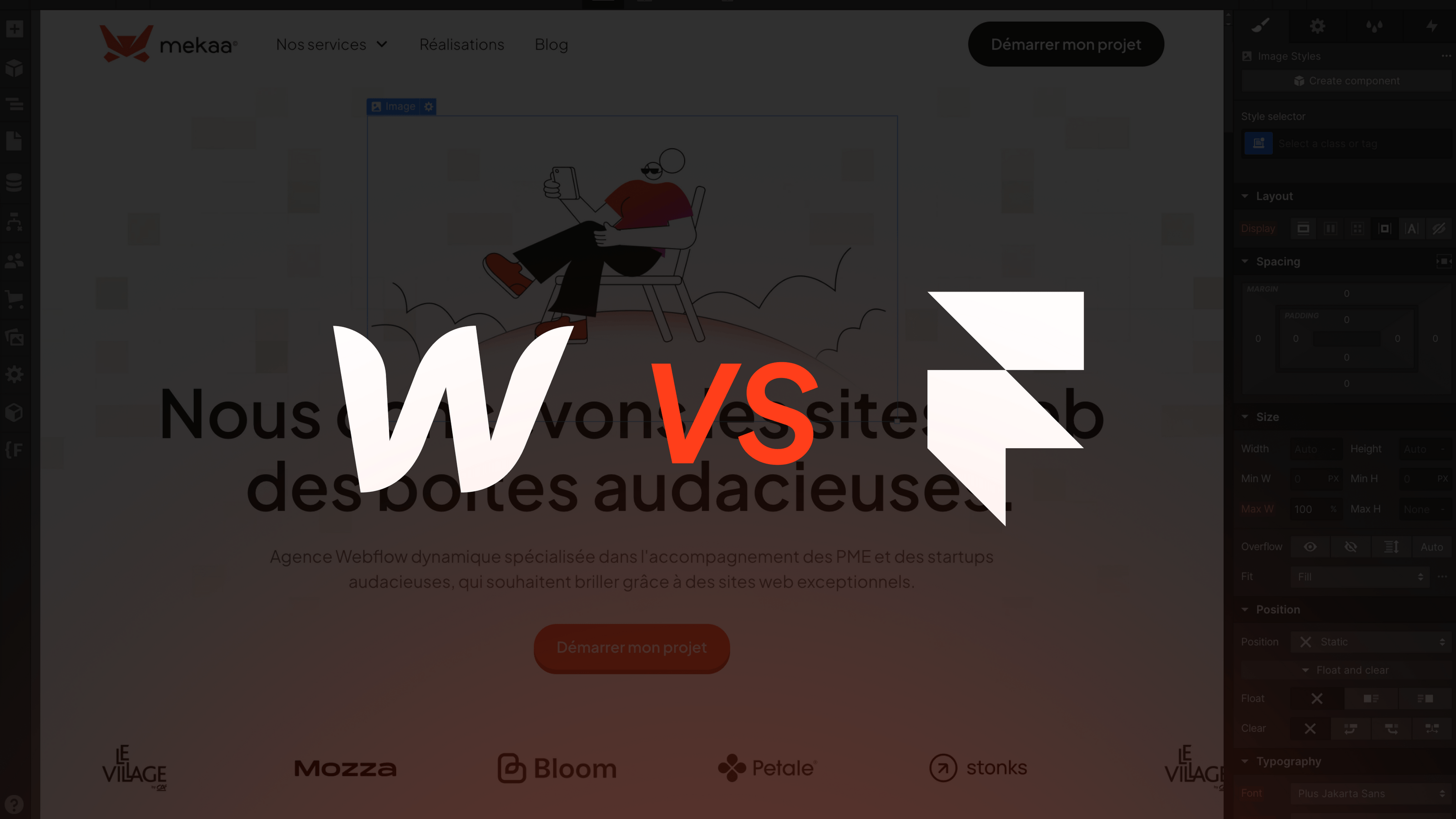 Webflow VS Framer : Comparaison de deux outils de conception