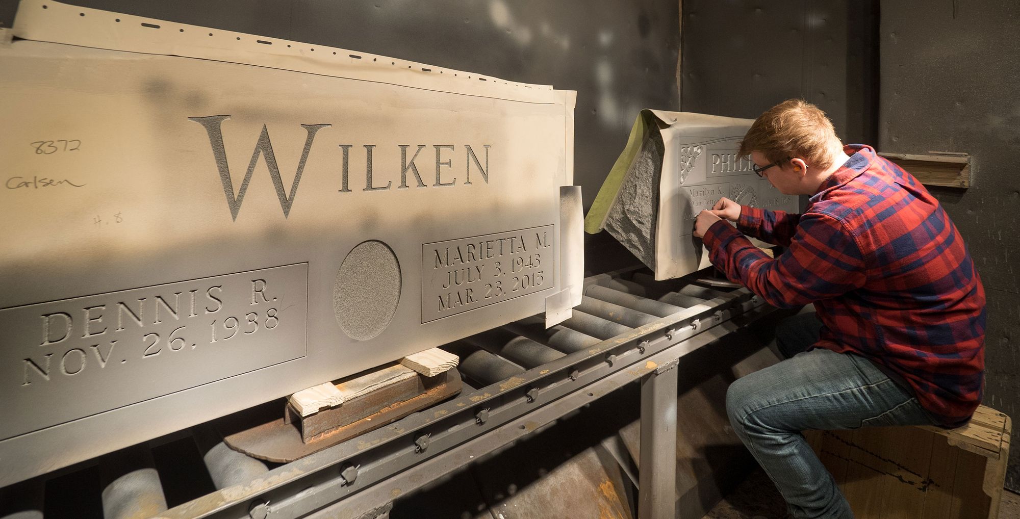 Sandblasting & Carving - Rex Granite Company - Granite Monuments ...