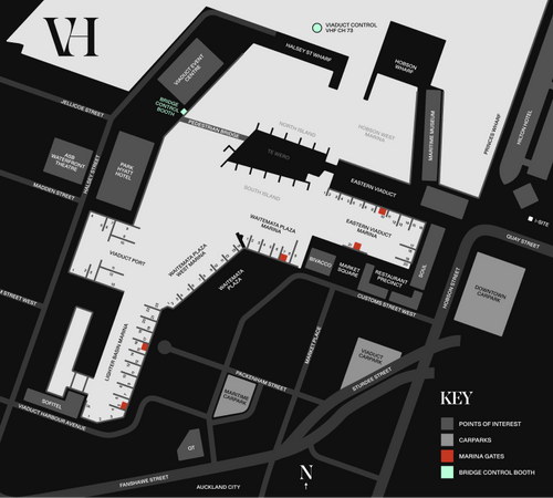 Marina Map | Viaduct Marina | Auckland