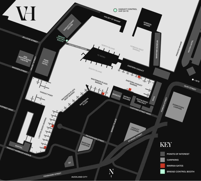 Marina Map | Viaduct Marina | Auckland