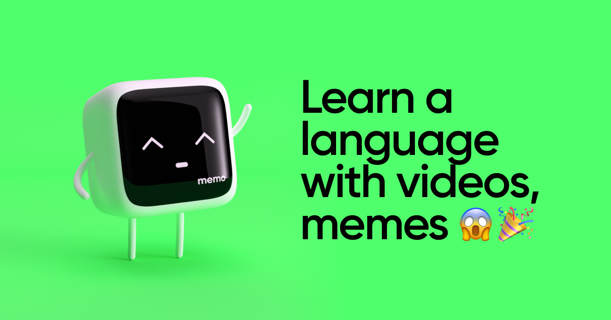 Memo - Learn languages with videos and memes.