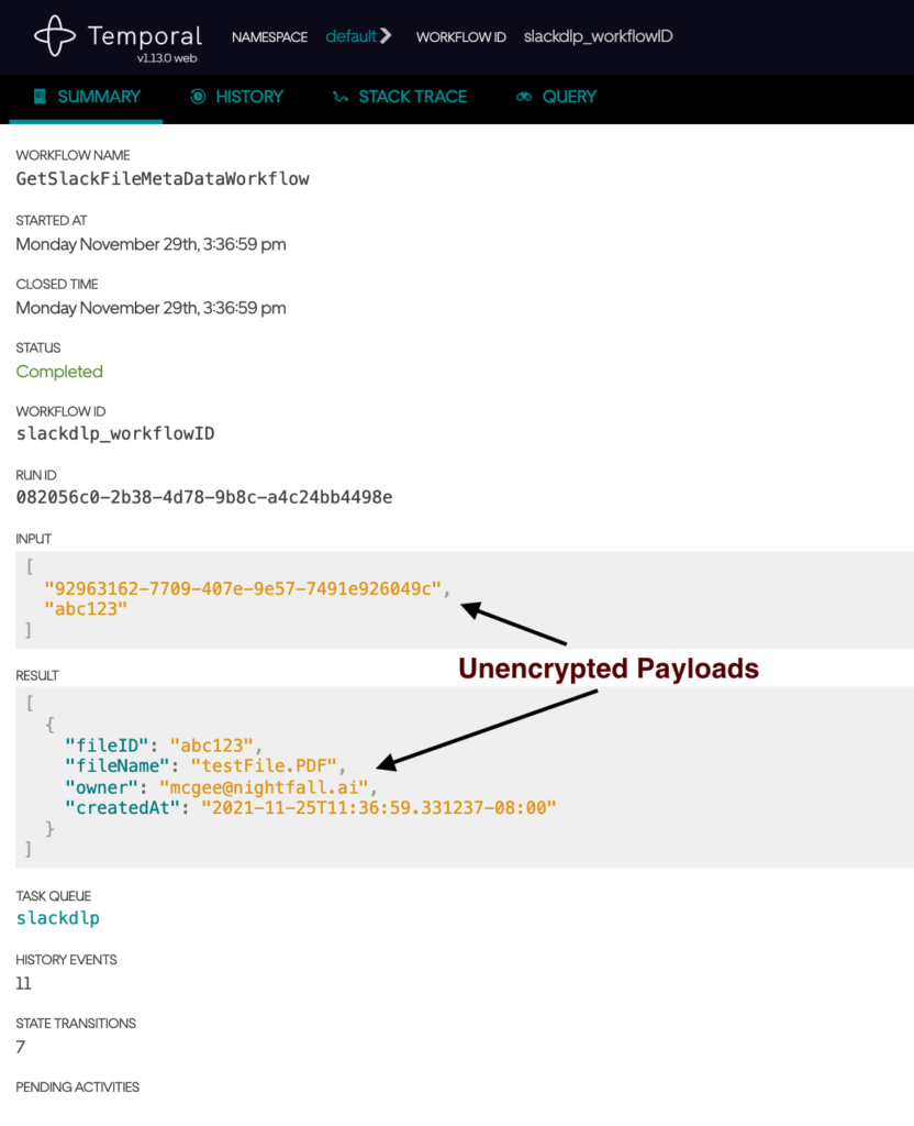 Creating a custom Temporal data convertor for encryption | Nightfall AI