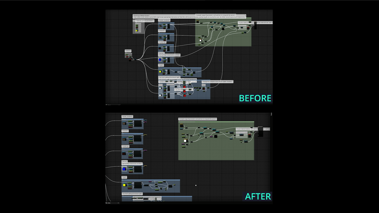 How to Use Named Reroute Nodes to Clean Up a Material Graph