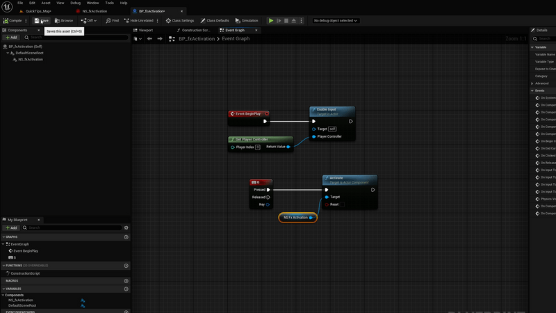 Activating FX Using Blueprints