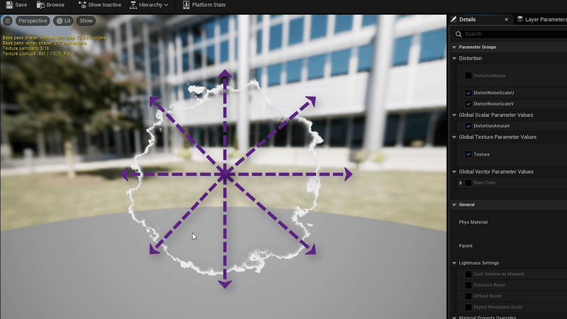 How to Add Radial Distortion for Round Textures