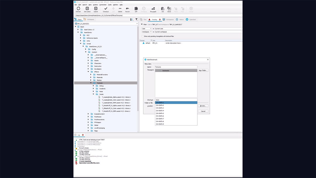 Using Bookmarks in Perforce | Real-Time VFX Quick Tip