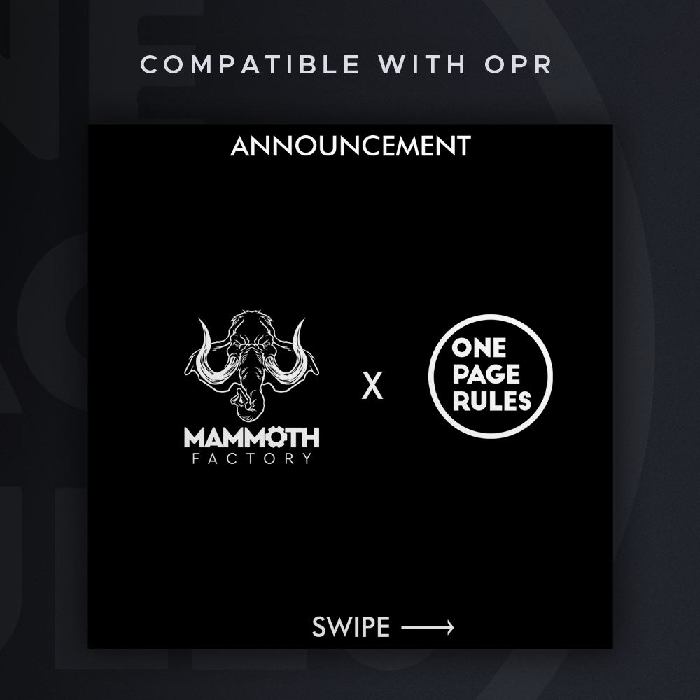 OPR News | Mammoth Factory - Now compatible with OPR!: May 20, 2023