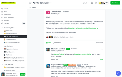 Growth Forum | Proven Frameworks & Processes