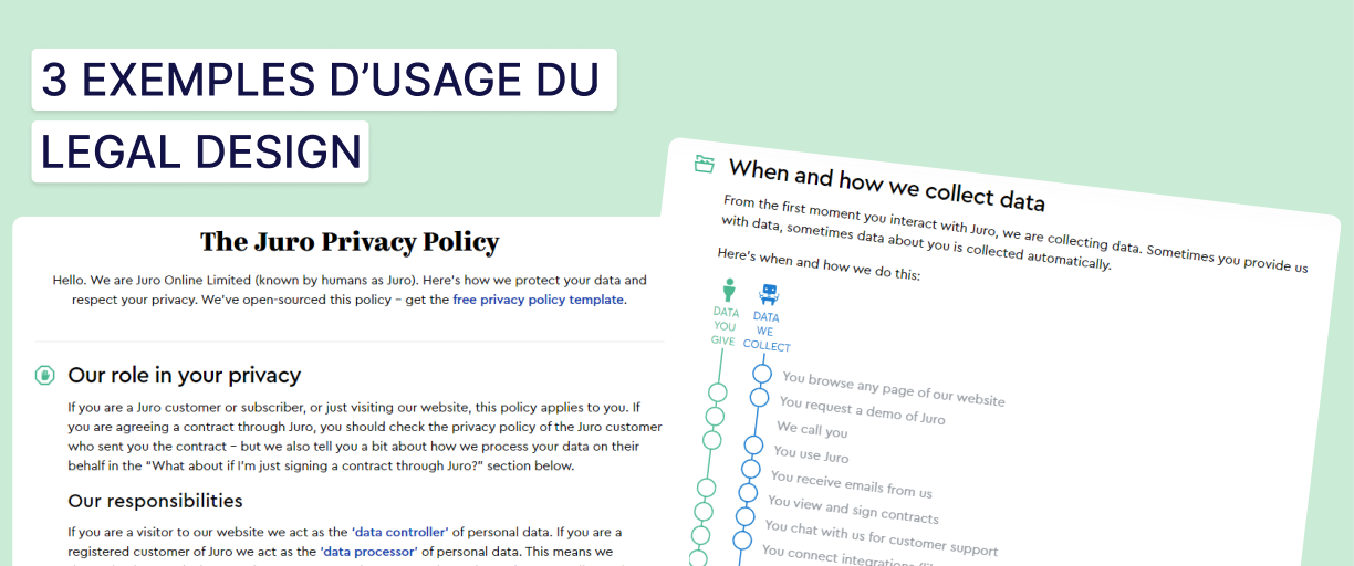 3 exemples d'usage du Legal Design en Direction Juridique