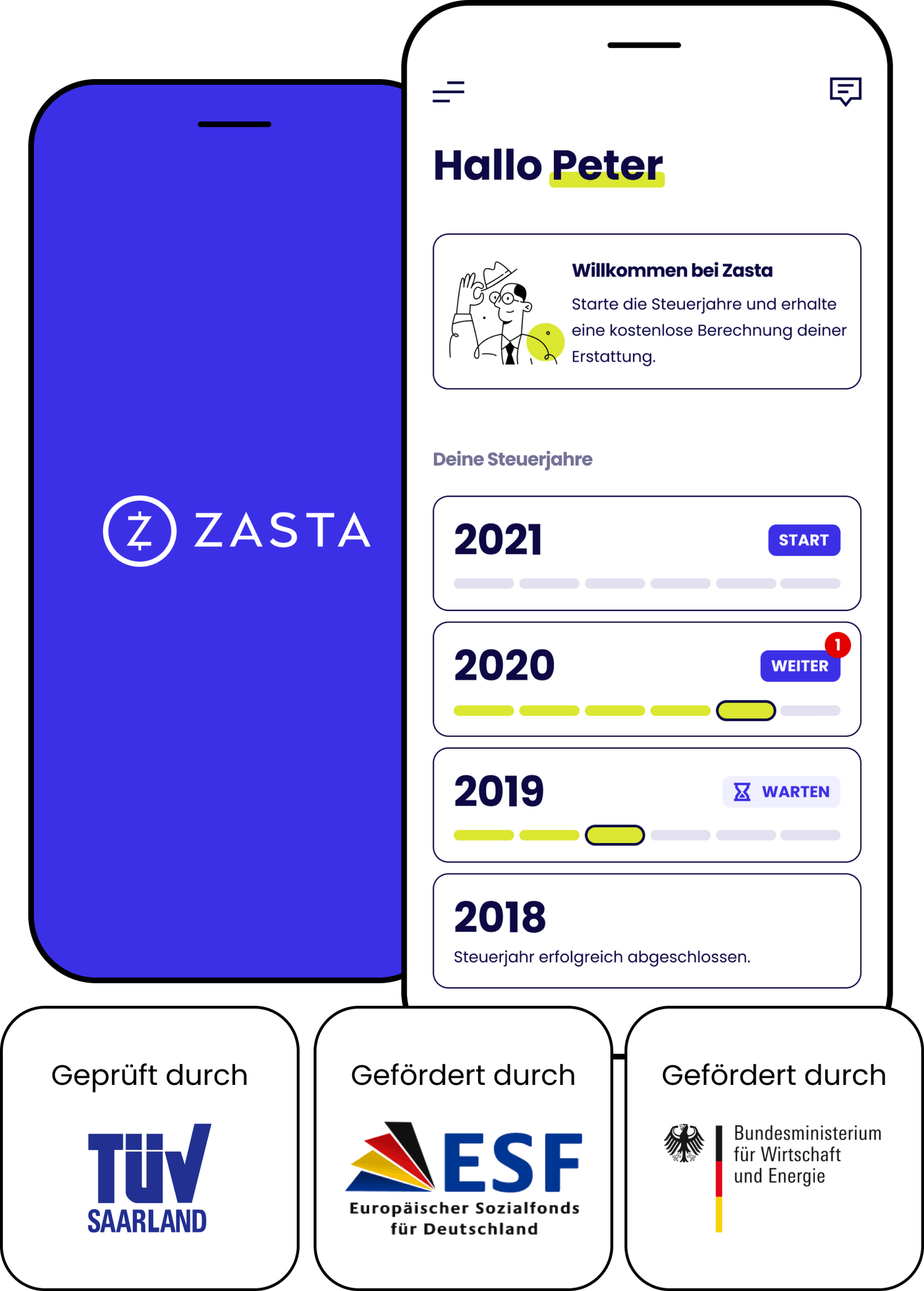 Zasta - Die Super-App für Steuern