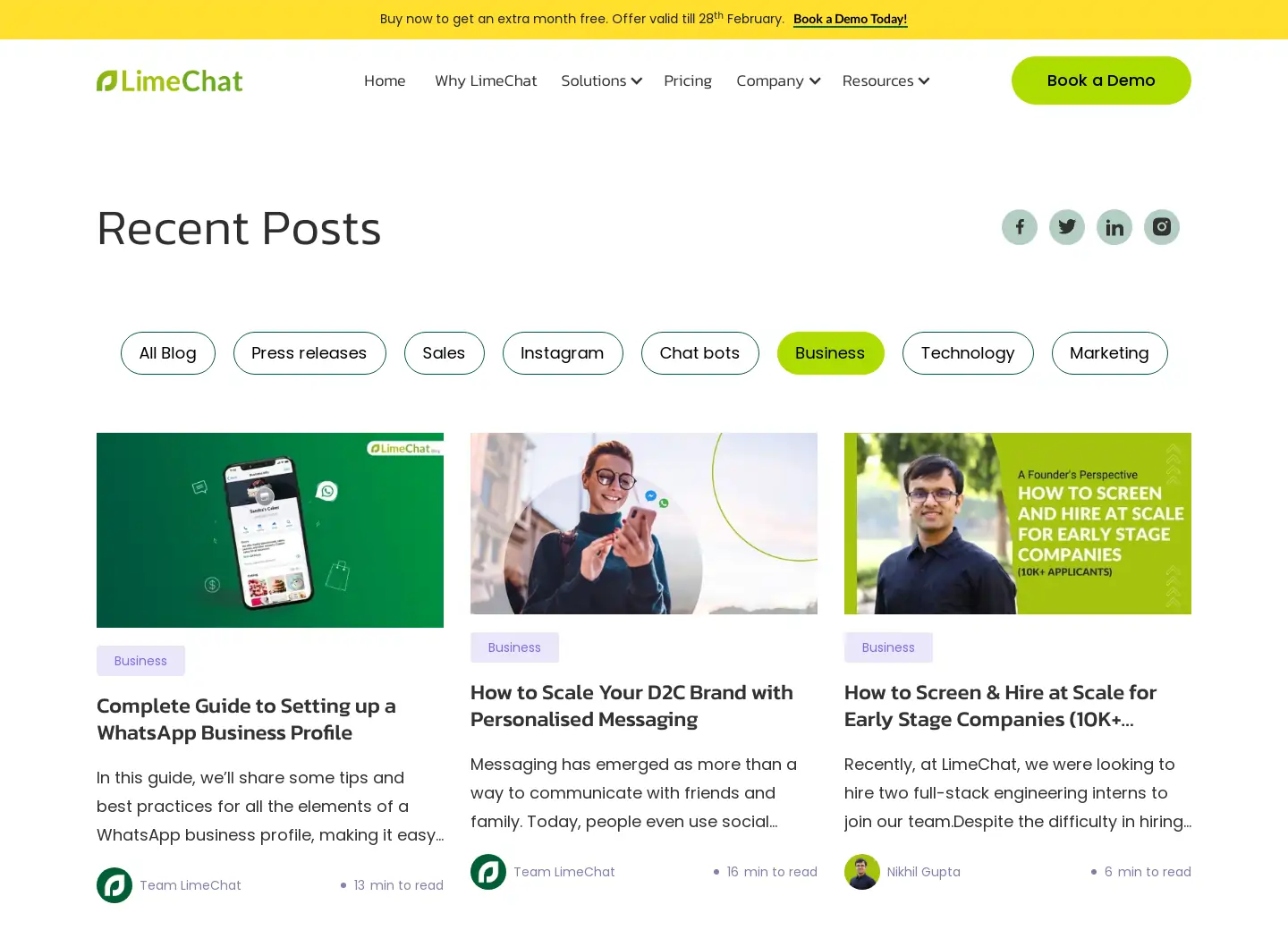 Learn about using eCommerce chatbots | LimeChat Blog