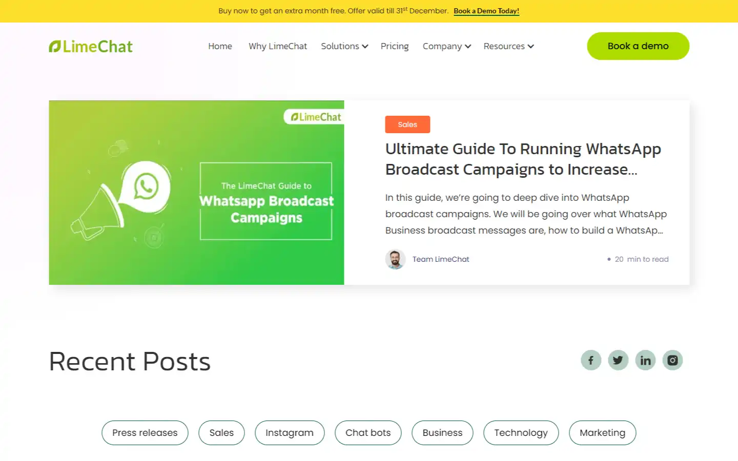 LimeChat Blog | Resources to sell more on WhatsApp