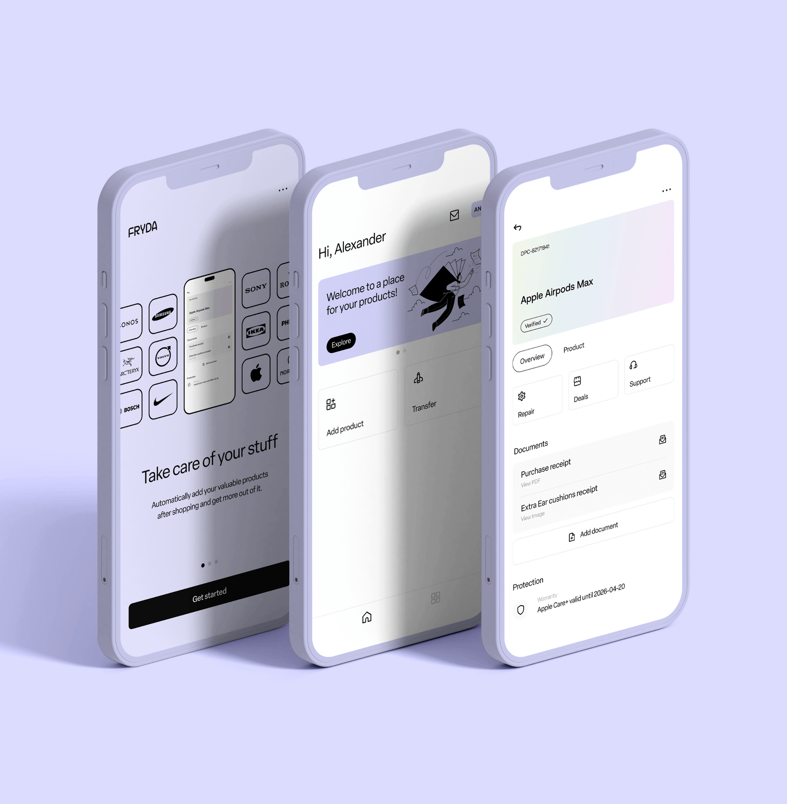 Fryda | Easily save receipts