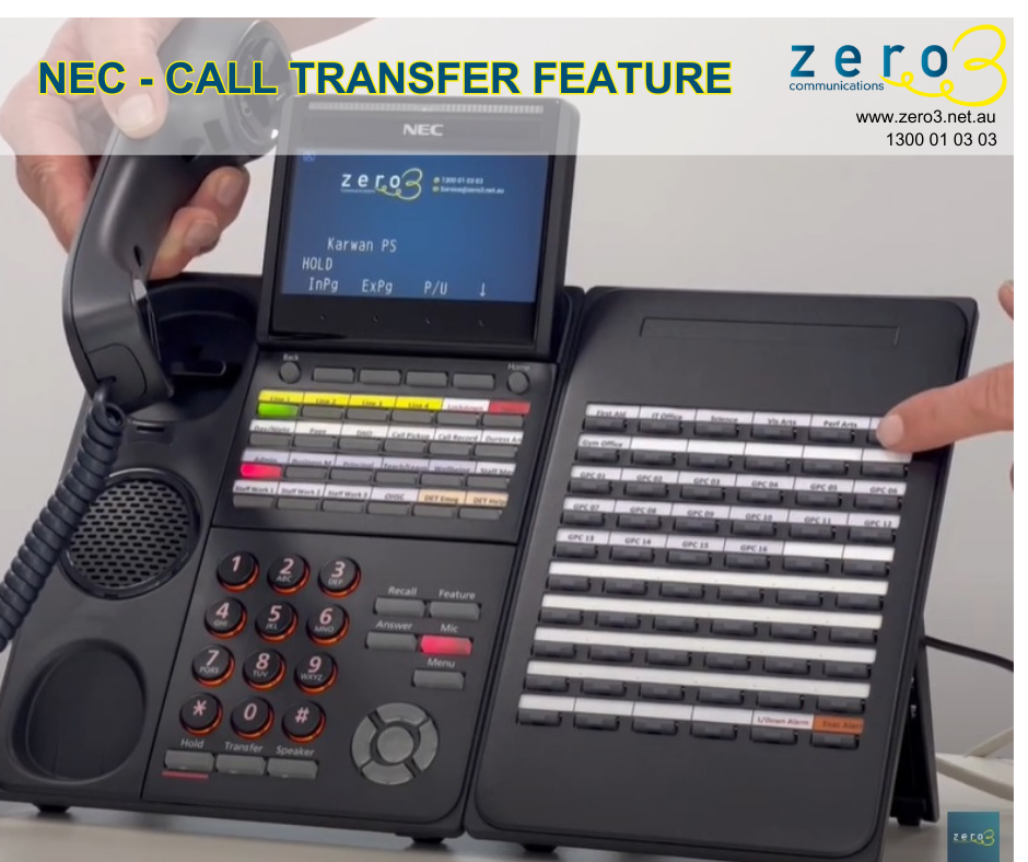 NEC - Call Transfer Feature | Zero 3 Communications