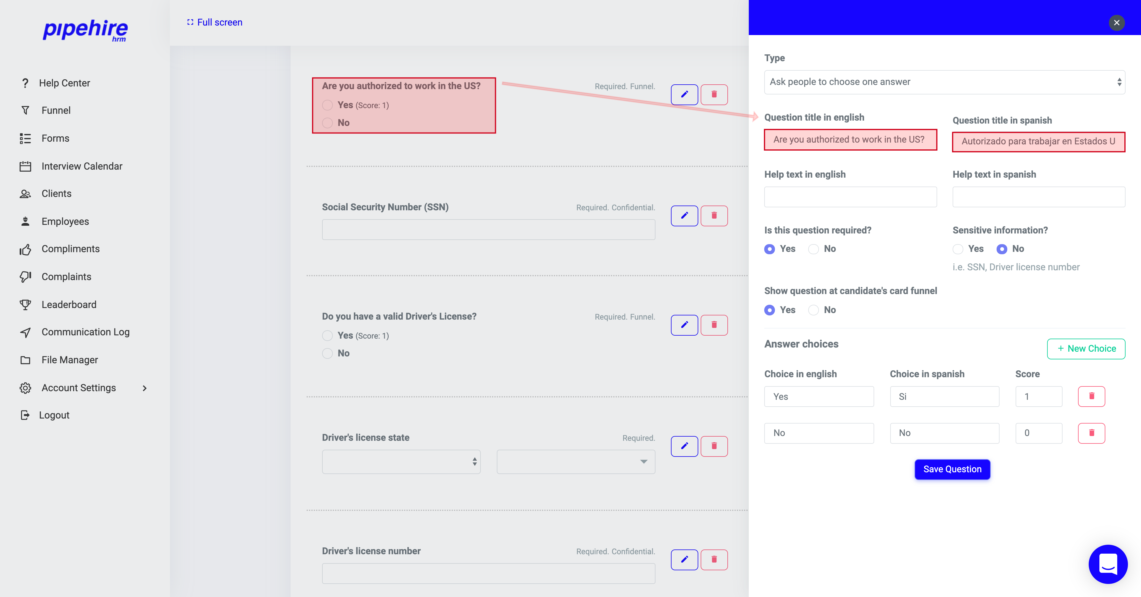 How to create Bilingual Forms