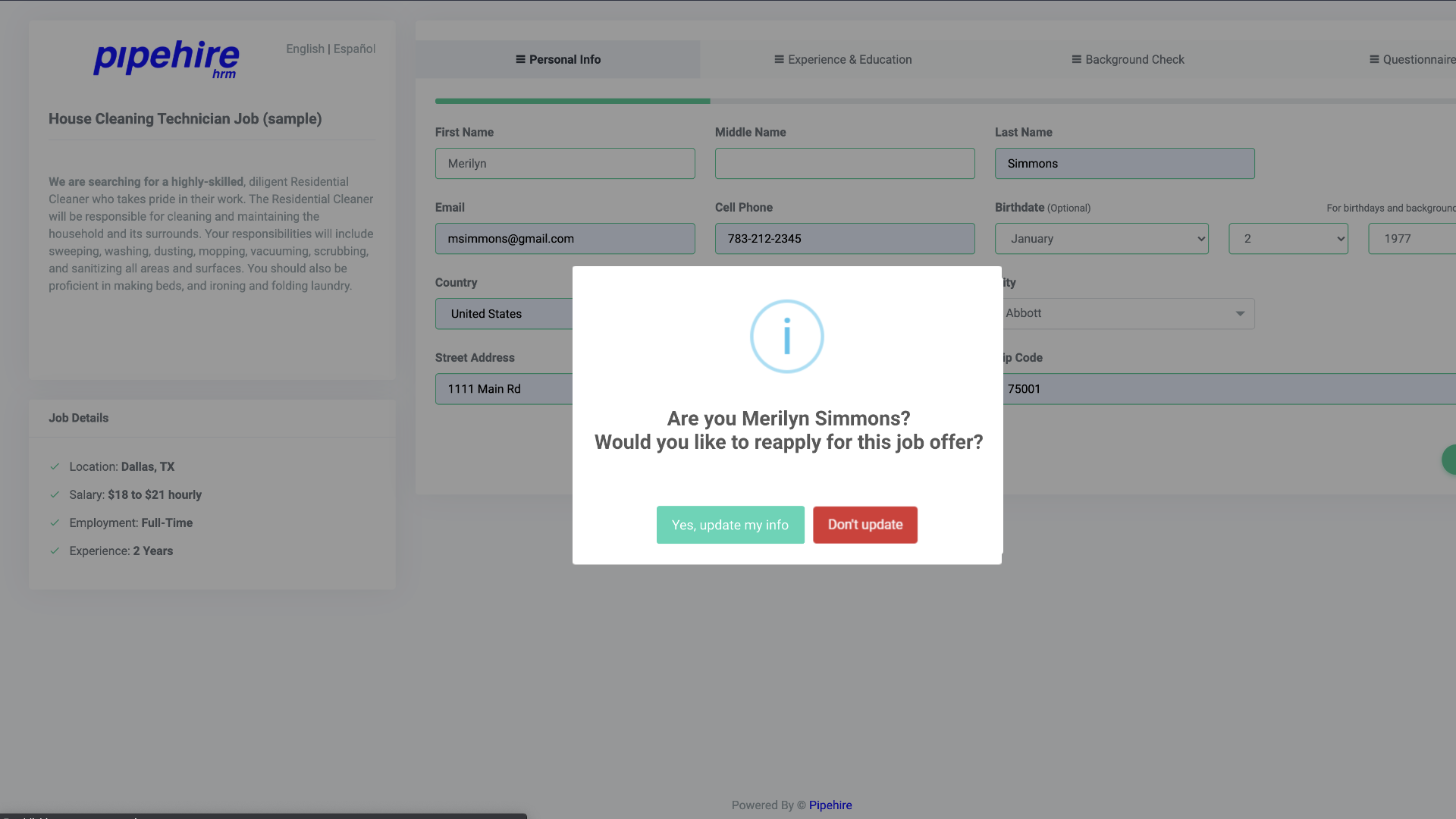 Identify Applicants Who Are Reapplying For The Same Position Again.