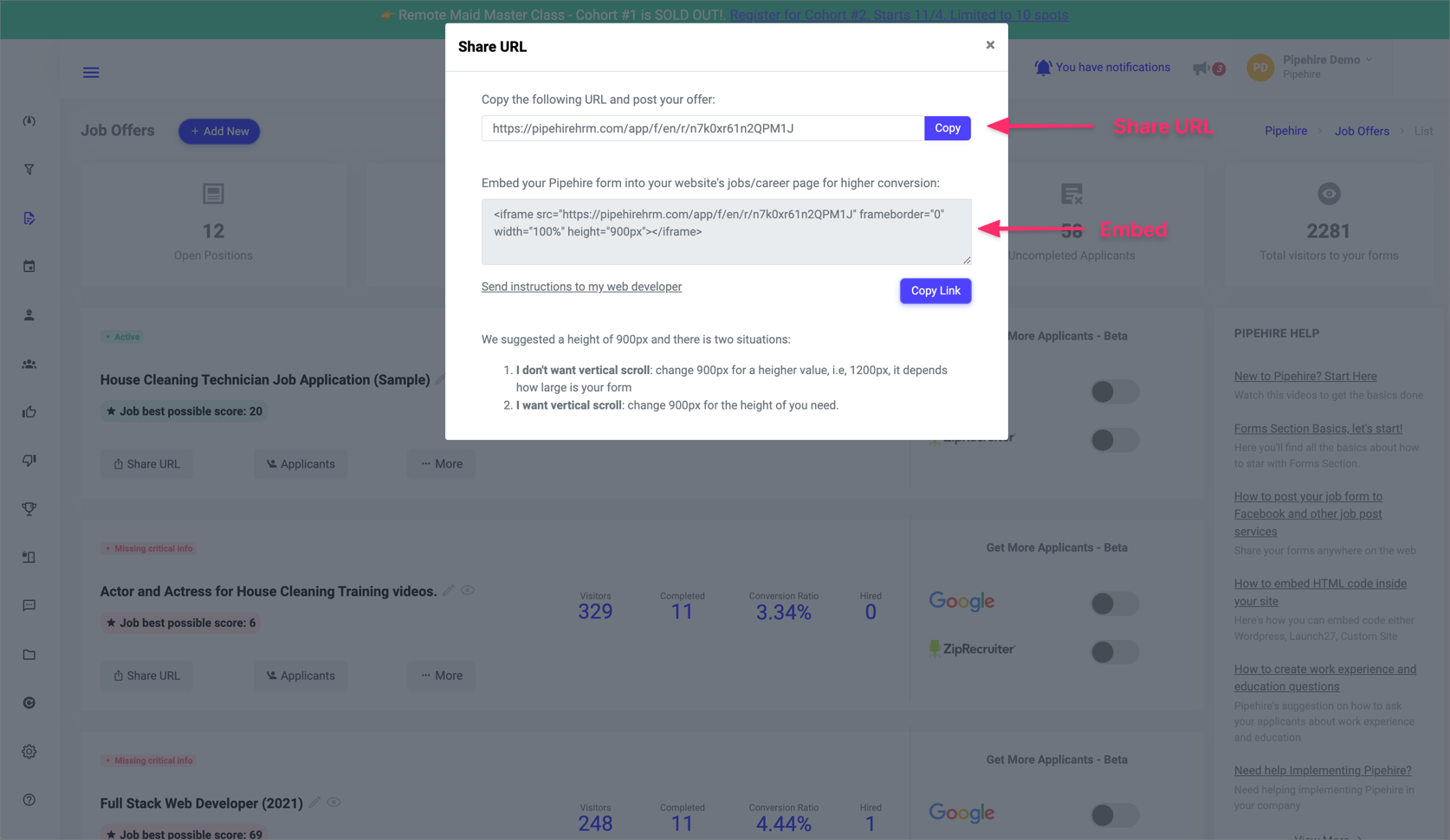 Understanding the Job Offer anatomy and Improved Metrics