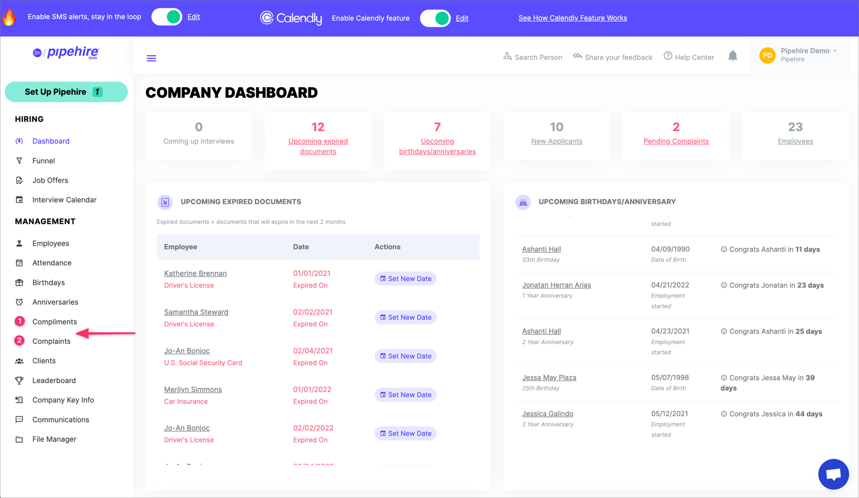 How to track Complaints and Compliments