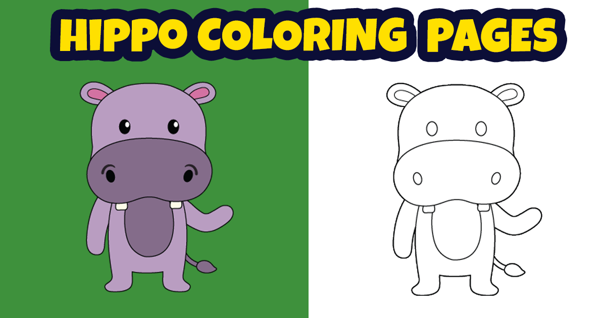 32 Hippo Coloring Pages (Free Printable PDFs)