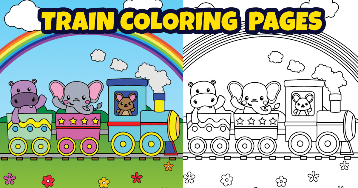 30 Train Coloring Pages (Free Printable PDFs)