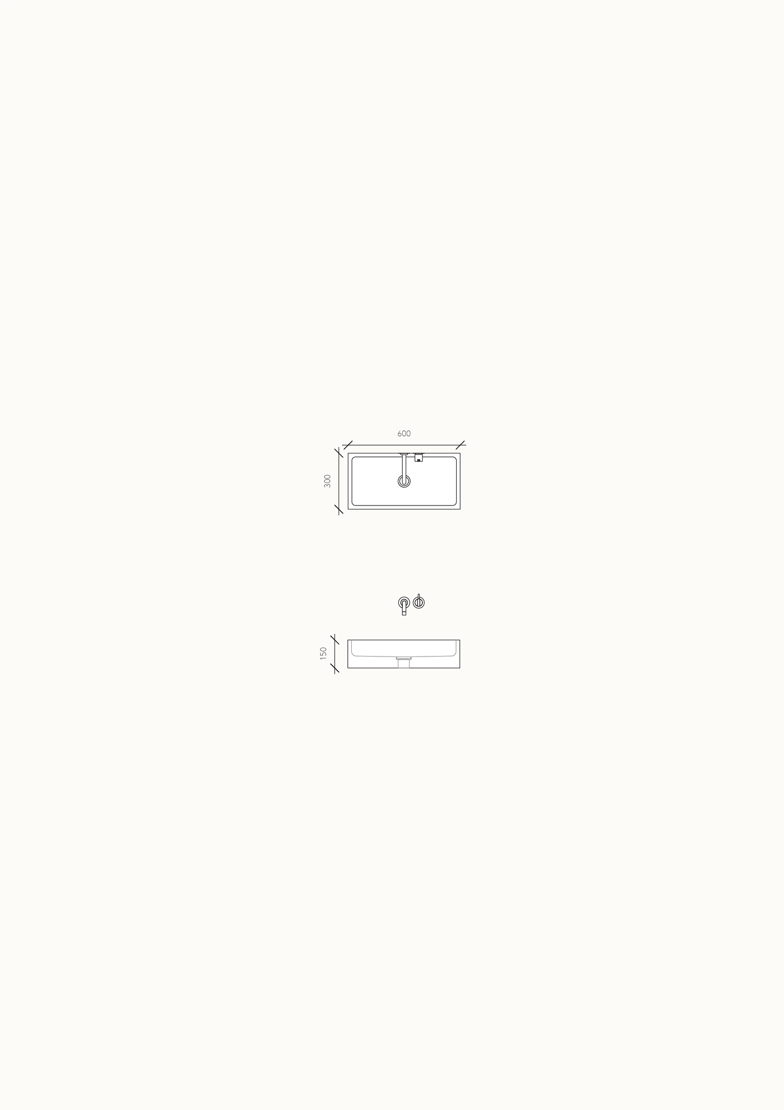 Caesar stand-alone bathroom sink in natural stone | Il Granito