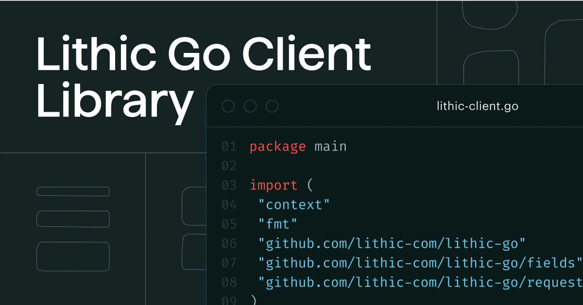 Lithic Go client library (SDK) | Easier Card Product Development