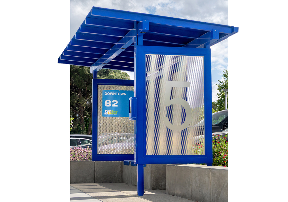 Bus shelters - LNI Custom Manufacturing