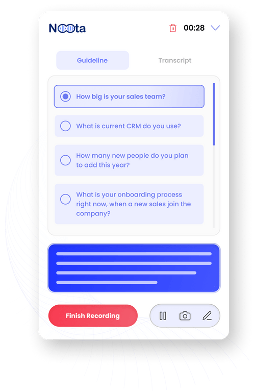 Noota - Conversation Intelligence to Unlock Voice Superpower