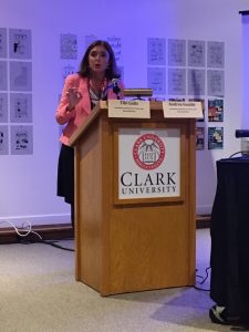 Andrea Gualde delivers keynote address at Clark University conference ...