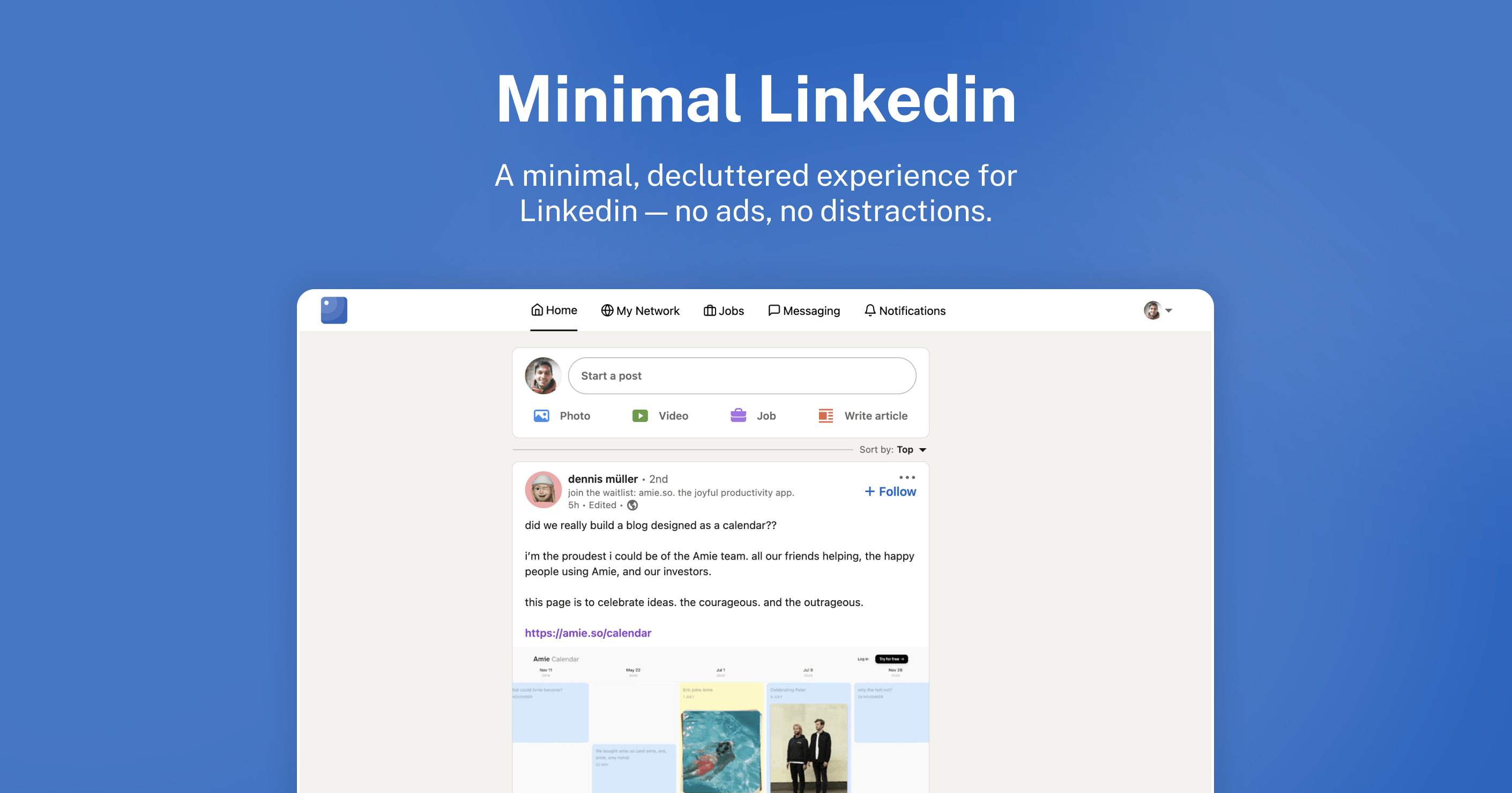 Minimal Linkedin