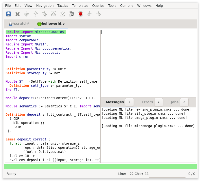 PYRATZLABS Community - Mi-cho-coq tutorial • Proving our first Michelson smart contract