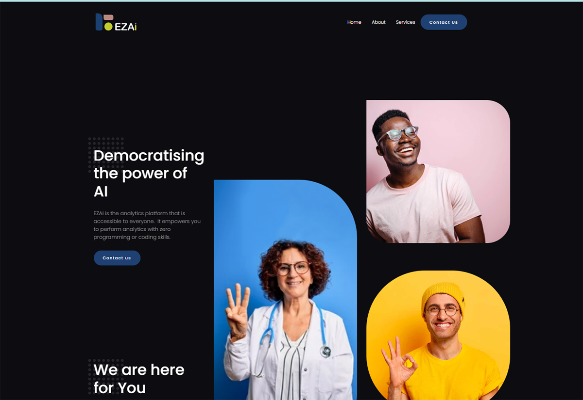 EZAI - Analytics Platform Accessible to Everyone.