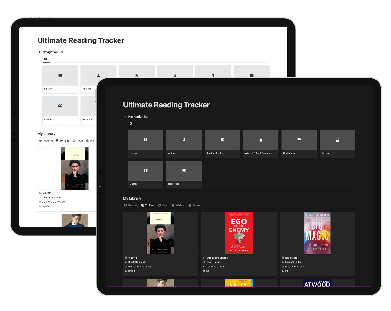 Notion Reading Tracker - All-in-One Notion Template