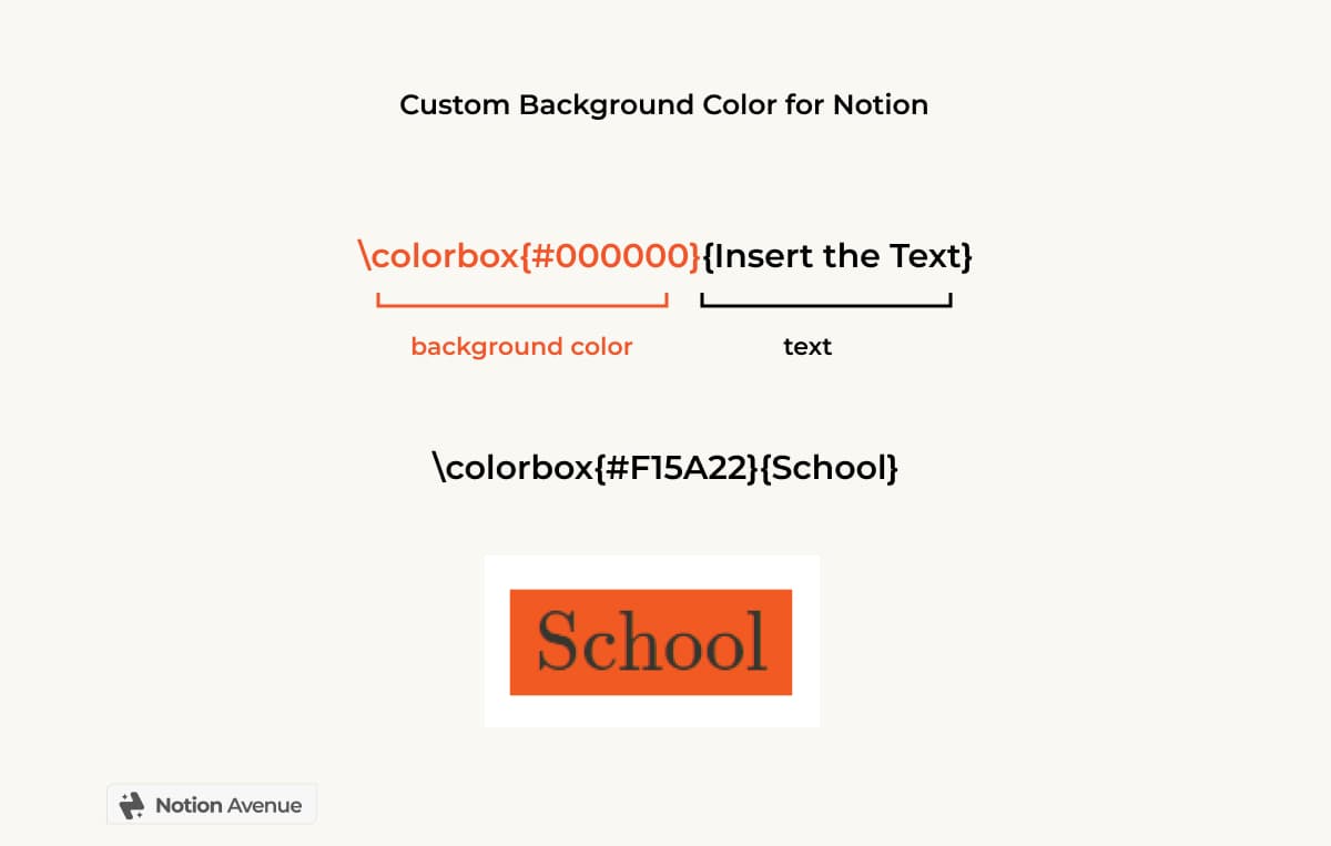 Notion Color Code Hex, Color Palette, Custom Colors in Notion (Dark ...