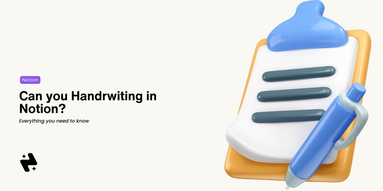 Can you Handwriting in Notion? Lean how to use Apple Pen with Notion