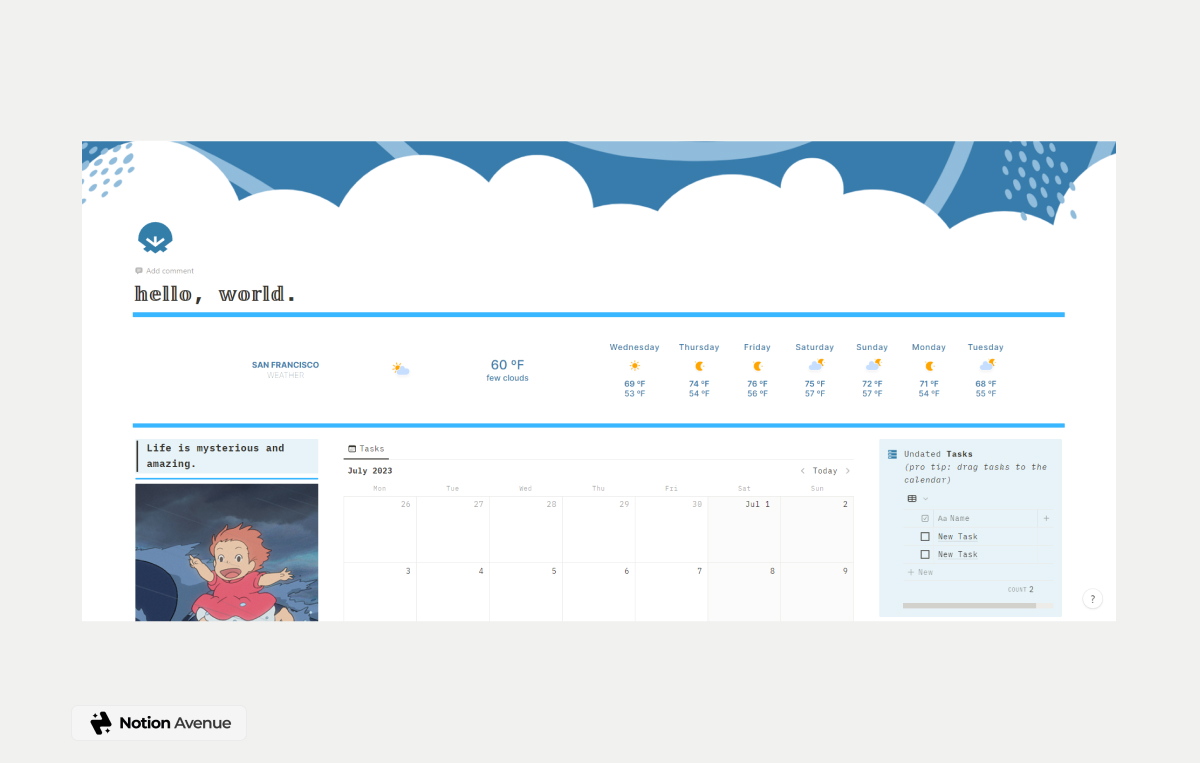 22+ Stunning Anime & Studio Ghibli Notion Templates (+ Resources)