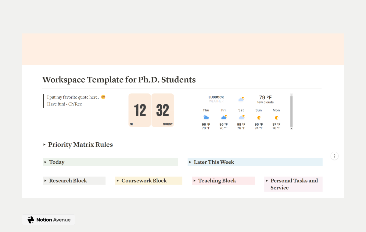 45+ Best & Free Notion Template for Students (Aesthetic & Functional)