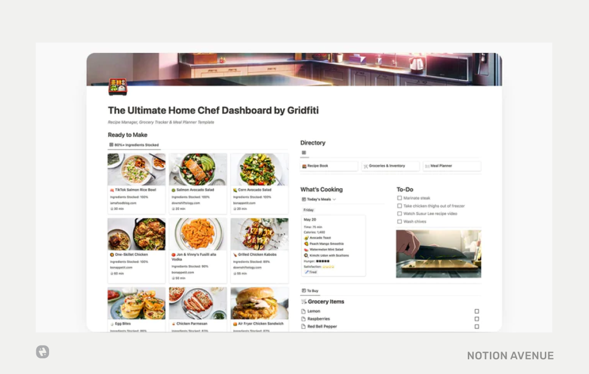 12+ Notion Meal Planner Templates (Food Diary, Recipes, and Meal Tracker)