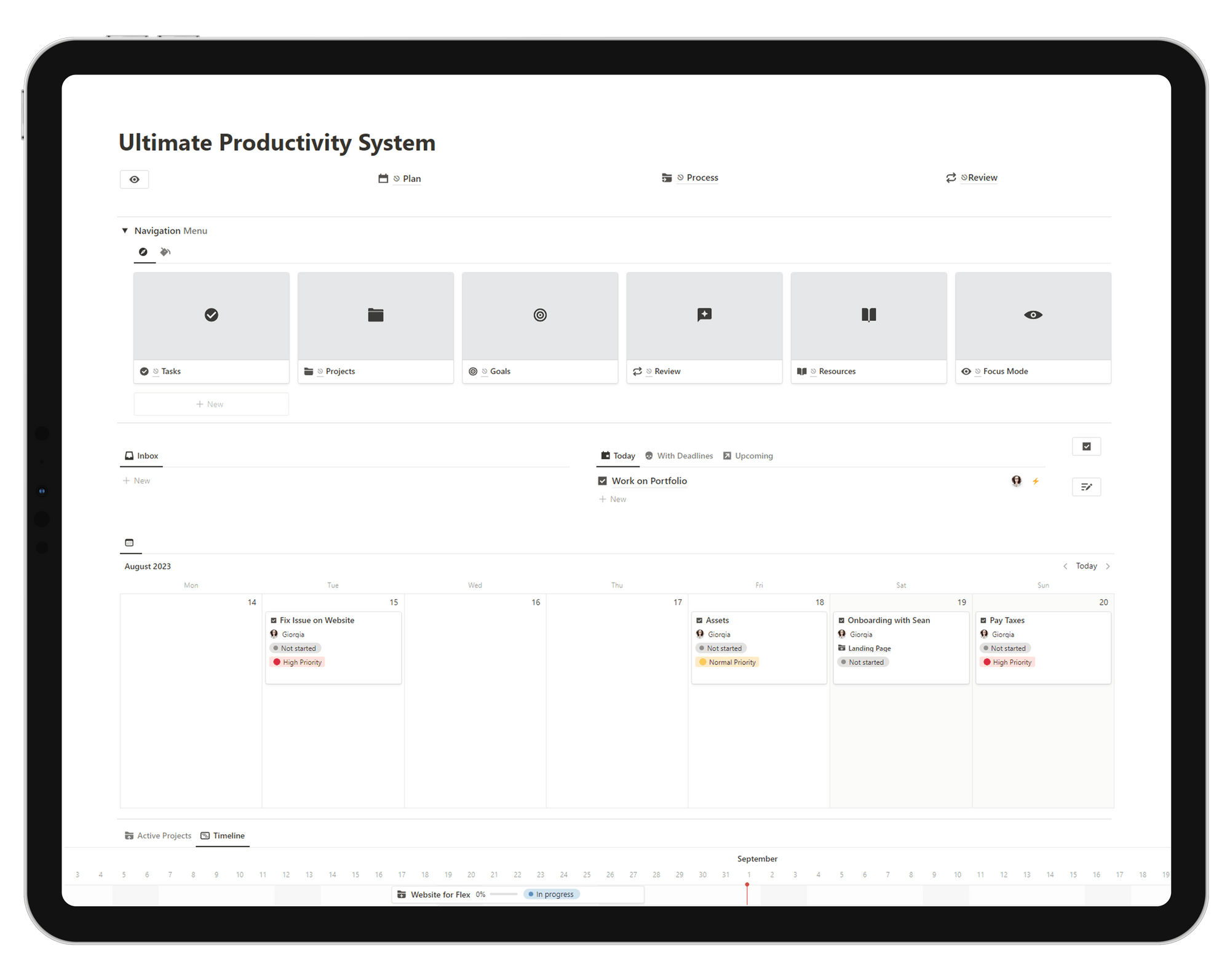 Time Tracker - Free Notion Template