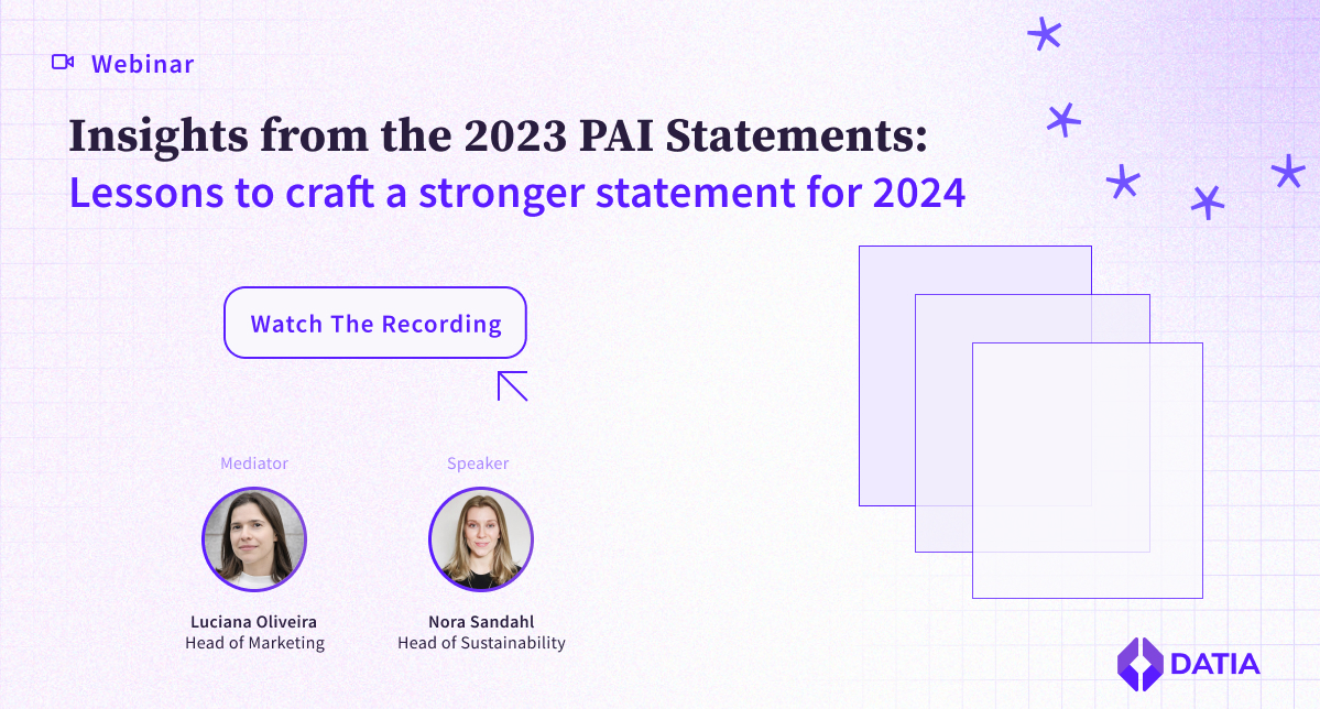 Datia's Webinars | Insights from the 2023 PAI Statements: Lessons to ...