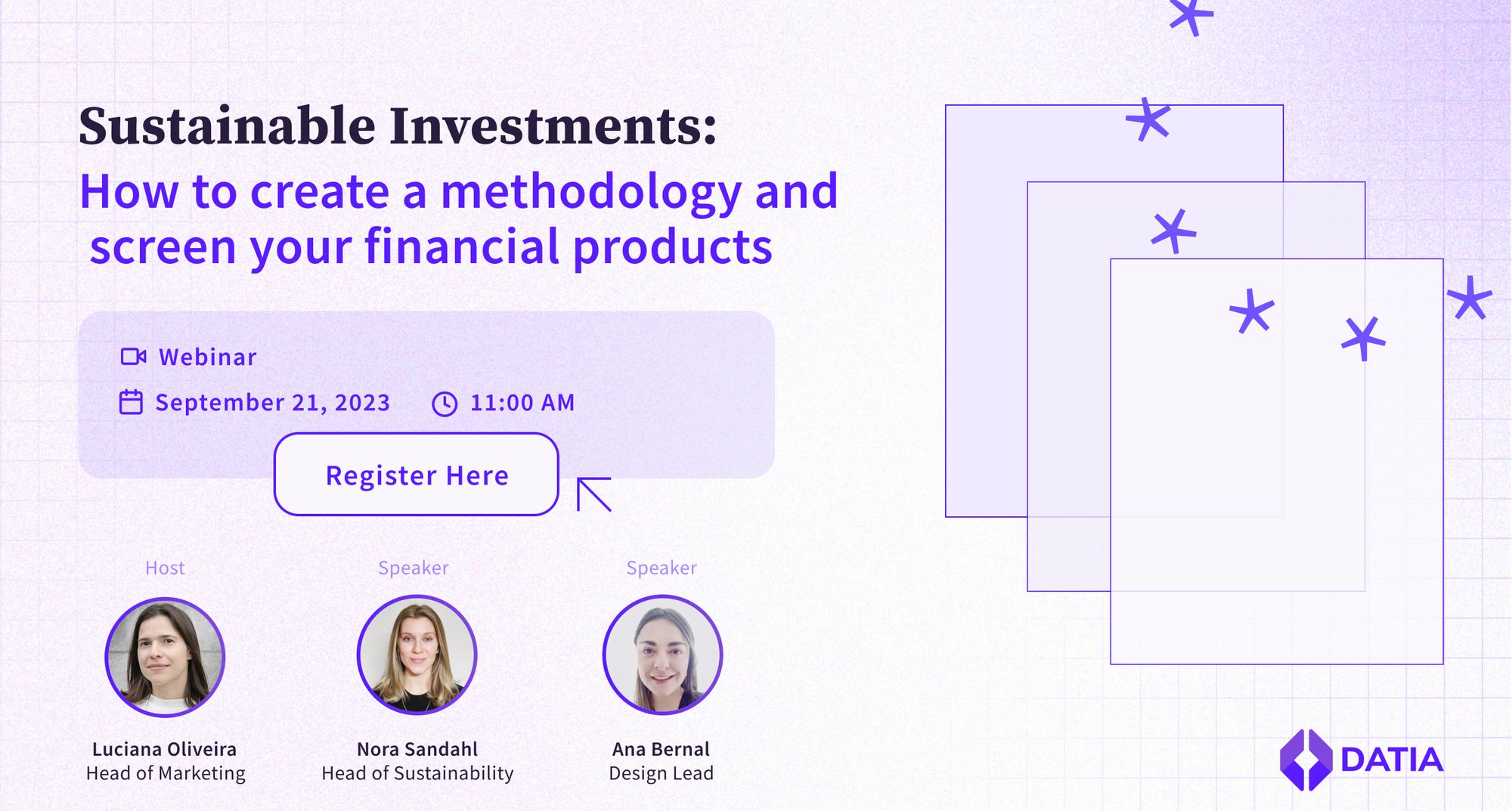 Datia's Solutions: SFDR, PAI Statement and European ESG Template