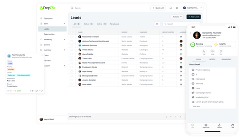 Best Intelligent Real Estate CRM Software India 2023 - Propflo