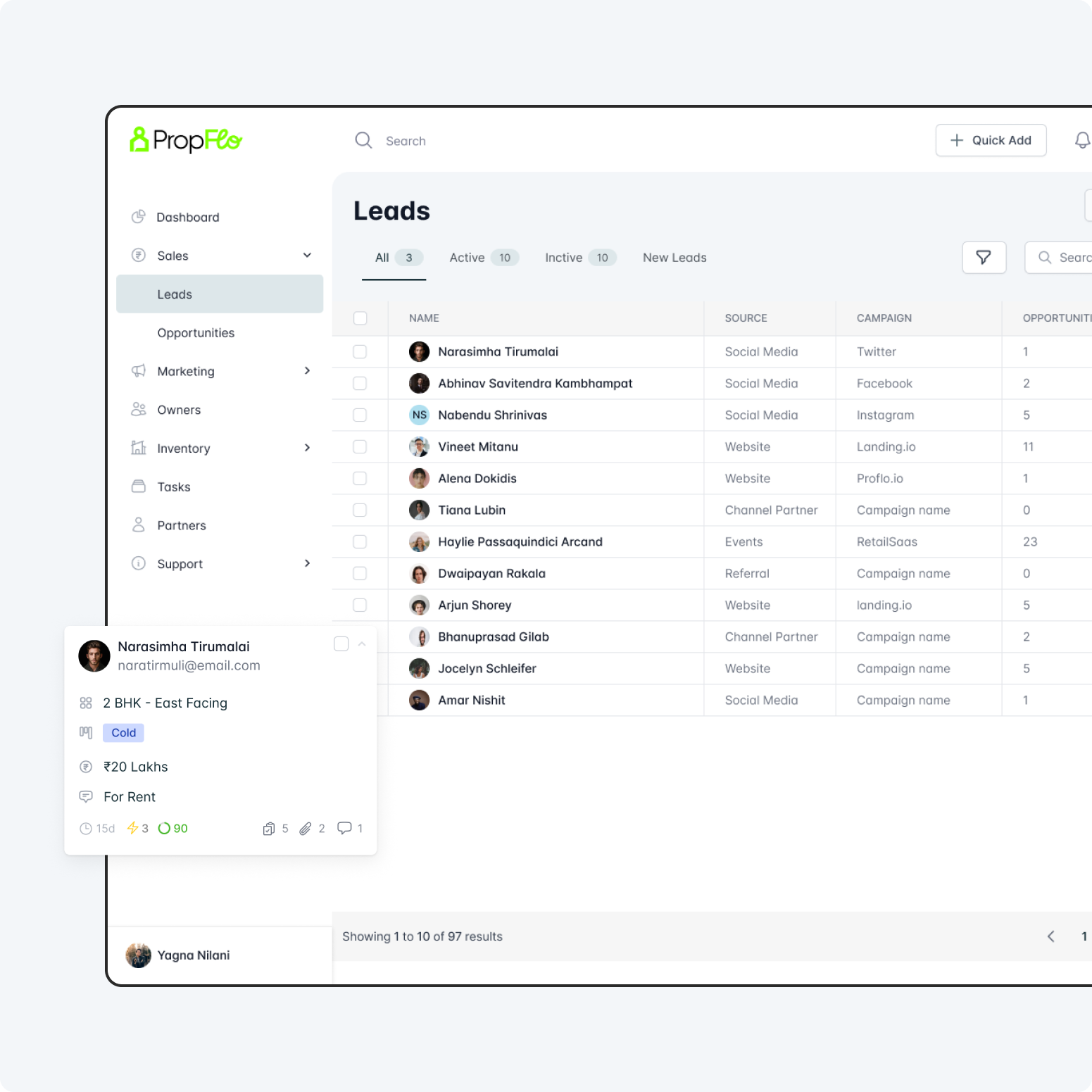Best Intelligent Real Estate CRM Software India 2023 - Propflo
